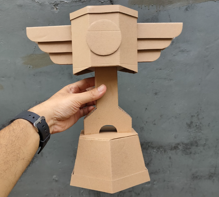 piston Cardboard trophy cup Templates